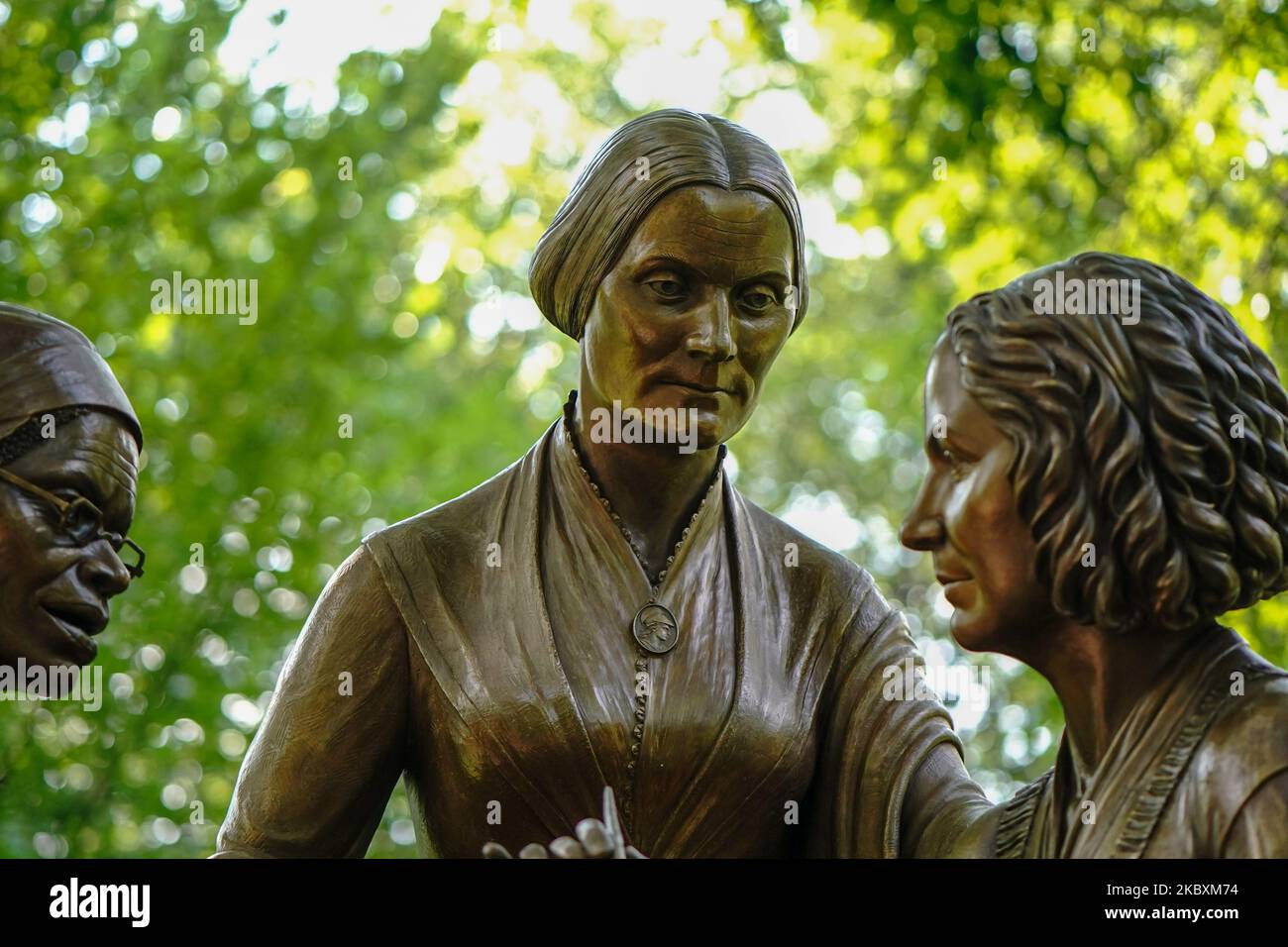 Statue of women's rights pioneers (Sojourner Truth, Elizabeth Cady ...