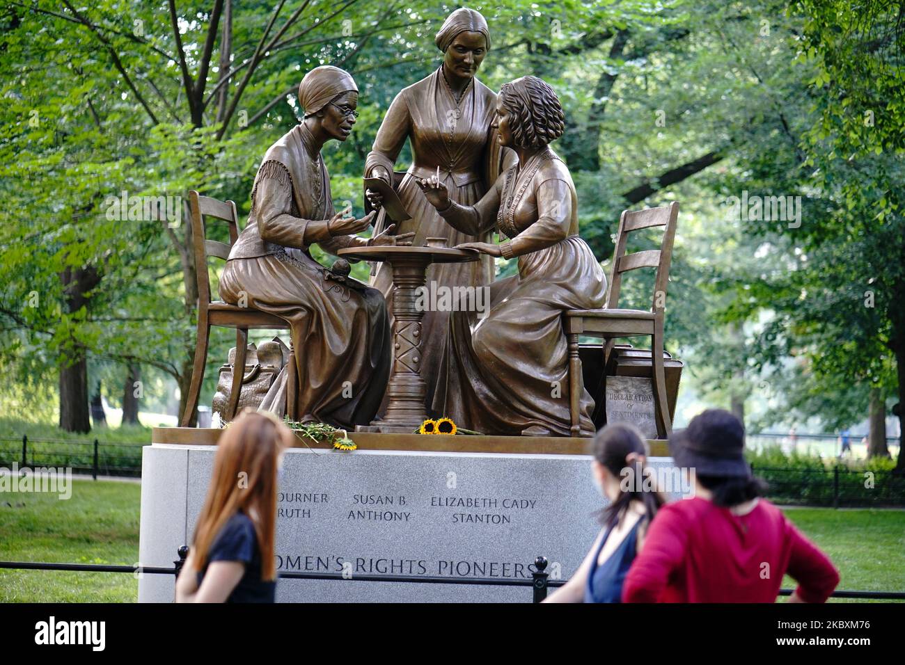 Statue of women's rights pioneers (Sojourner Truth, Elizabeth Cady ...