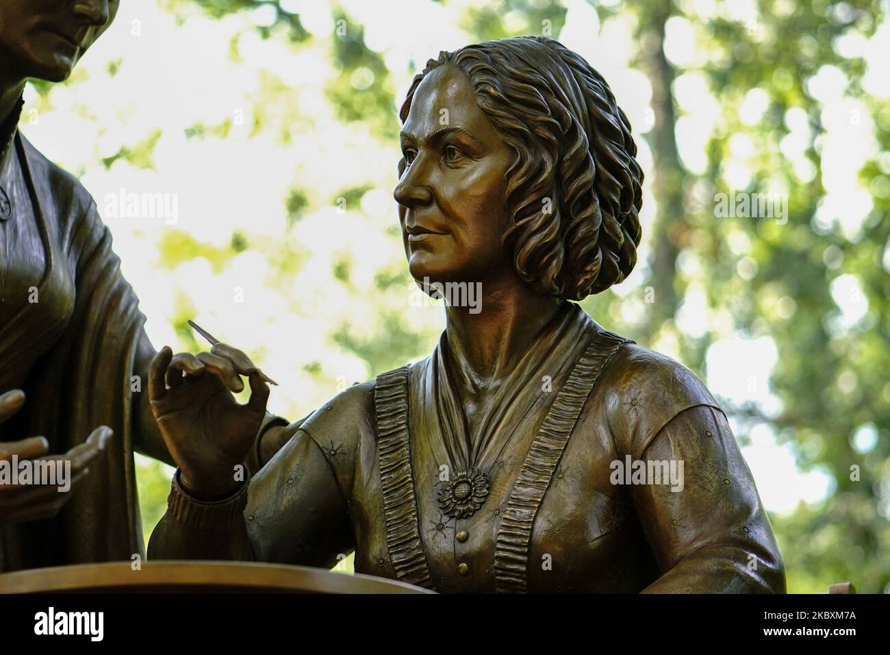 Statue of women's rights pioneers (Sojourner Truth, Elizabeth Cady ...