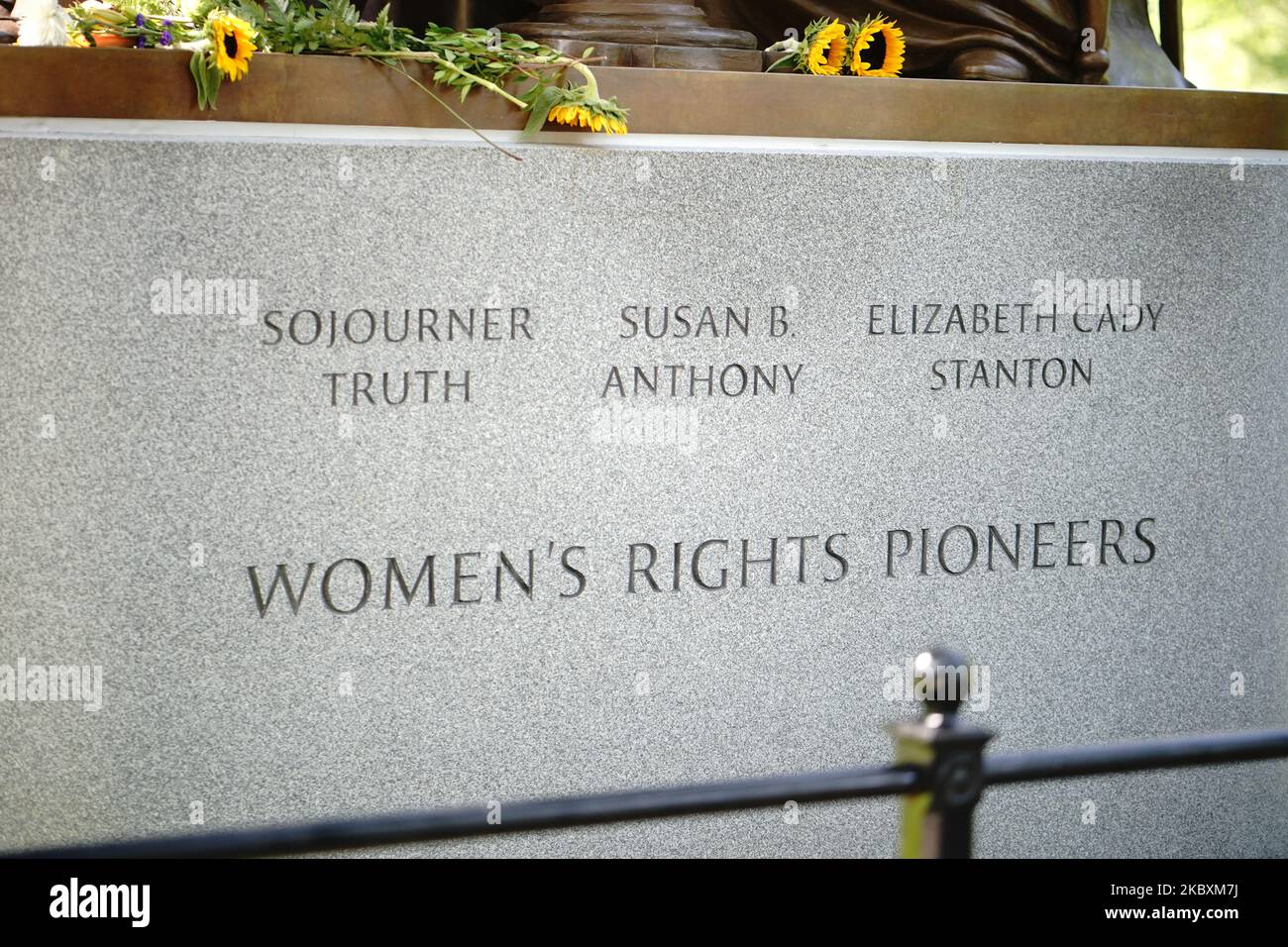 Statue of women's rights pioneers (Sojourner Truth, Elizabeth Cady ...