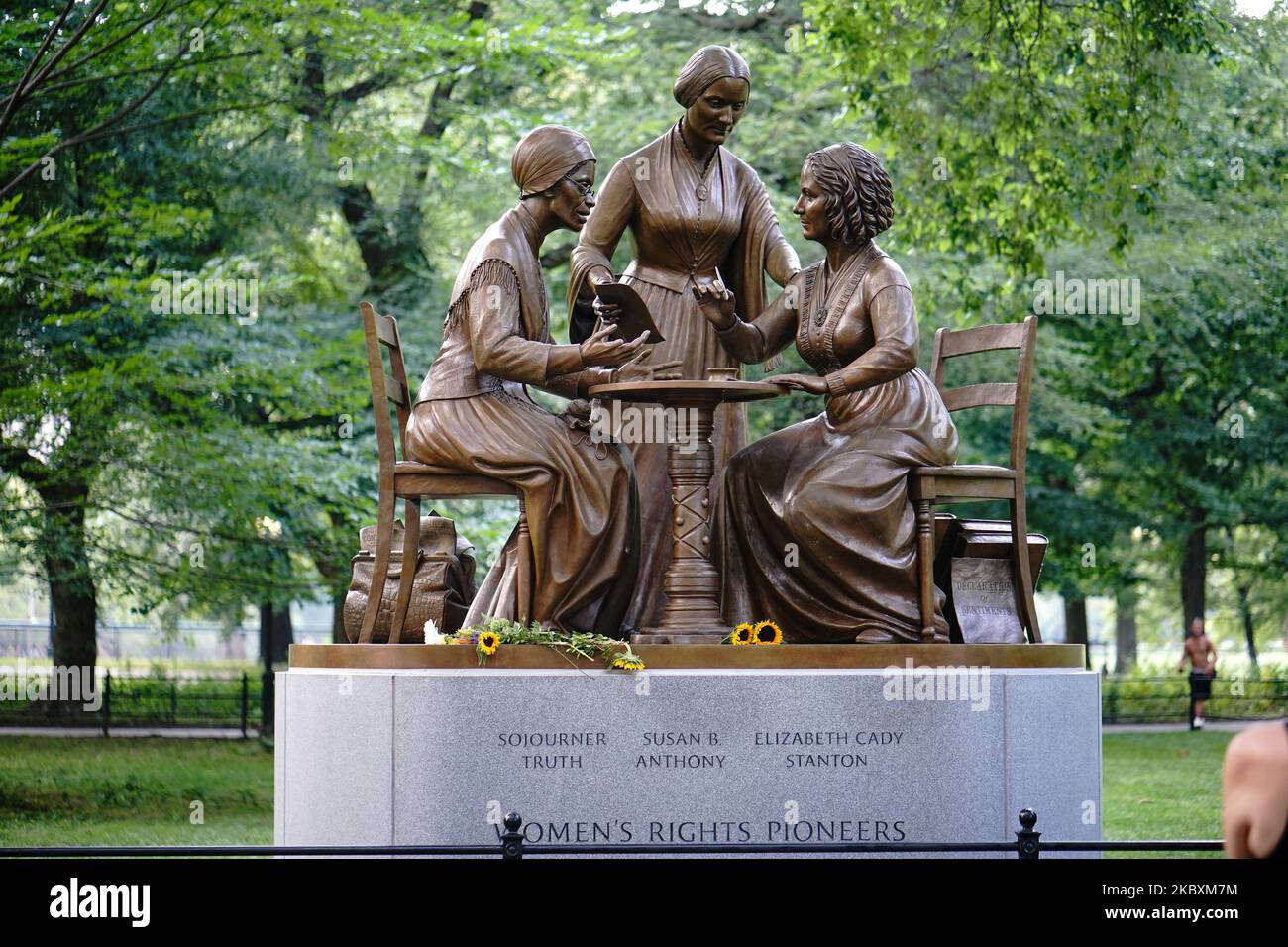 Statue of women's rights pioneers (Sojourner Truth, Elizabeth Cady ...