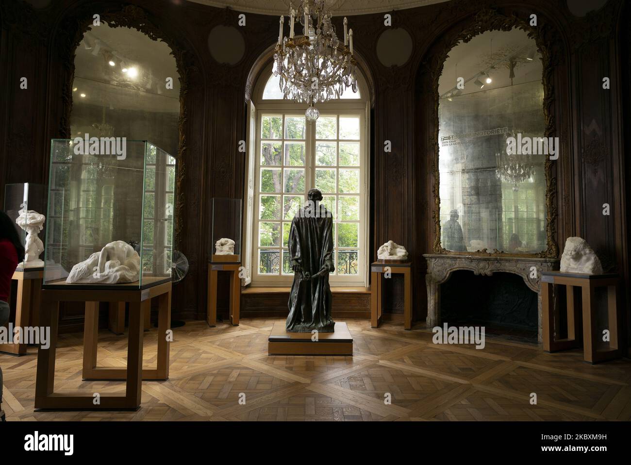 Sculpture are seen at the Rodin museum in Paris, France, on August 27 ...