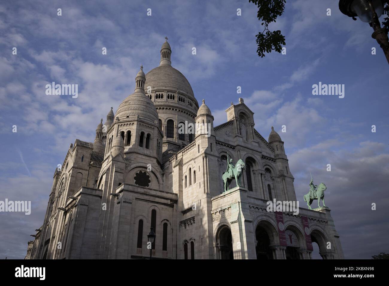 view of the Basilica of the Sacre Cœur in Paris, expiatory temple and ...