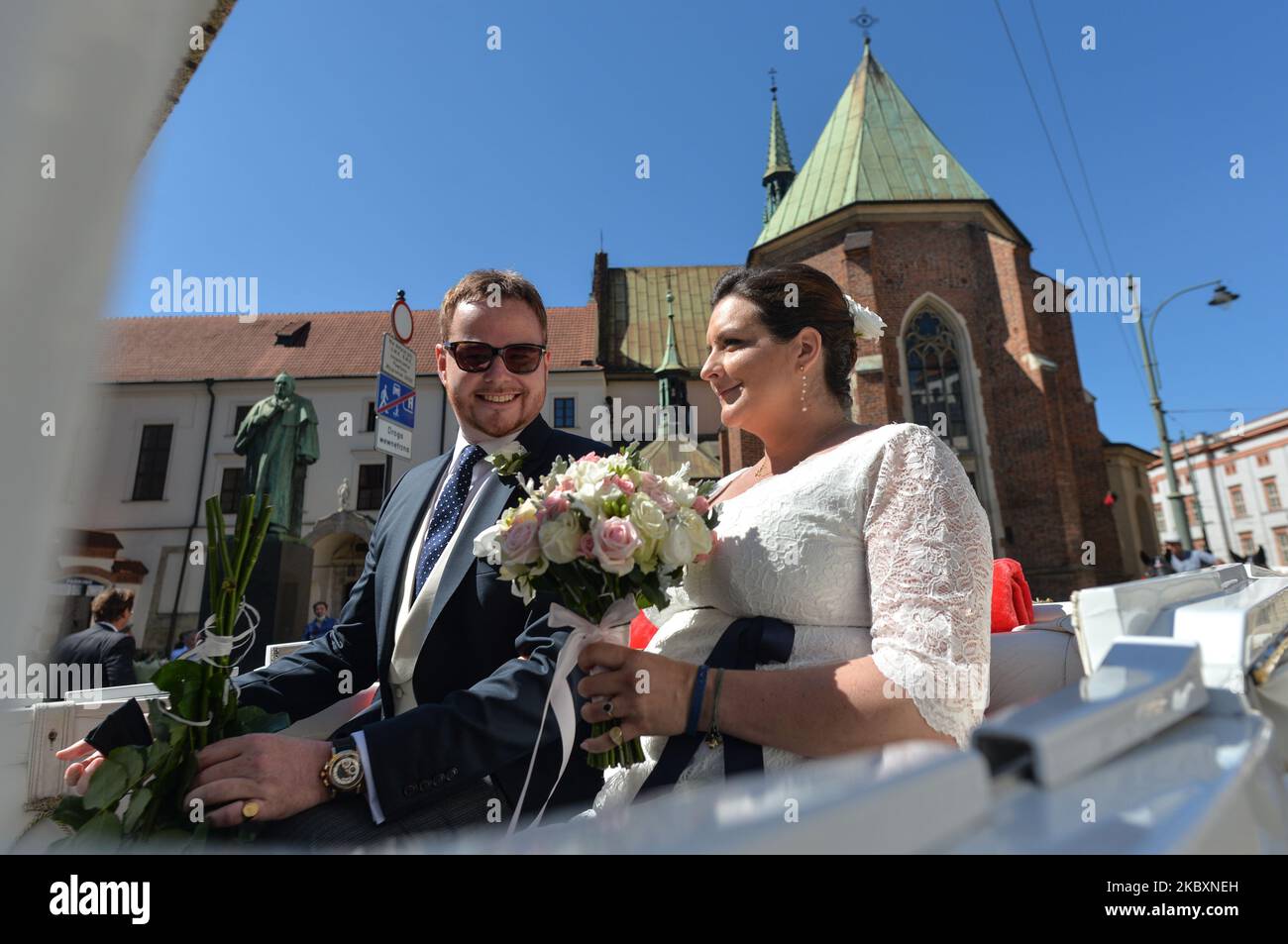 Prince Jan Lubomirski-Lanckoronski and Countess Helena Mankowska seen ...