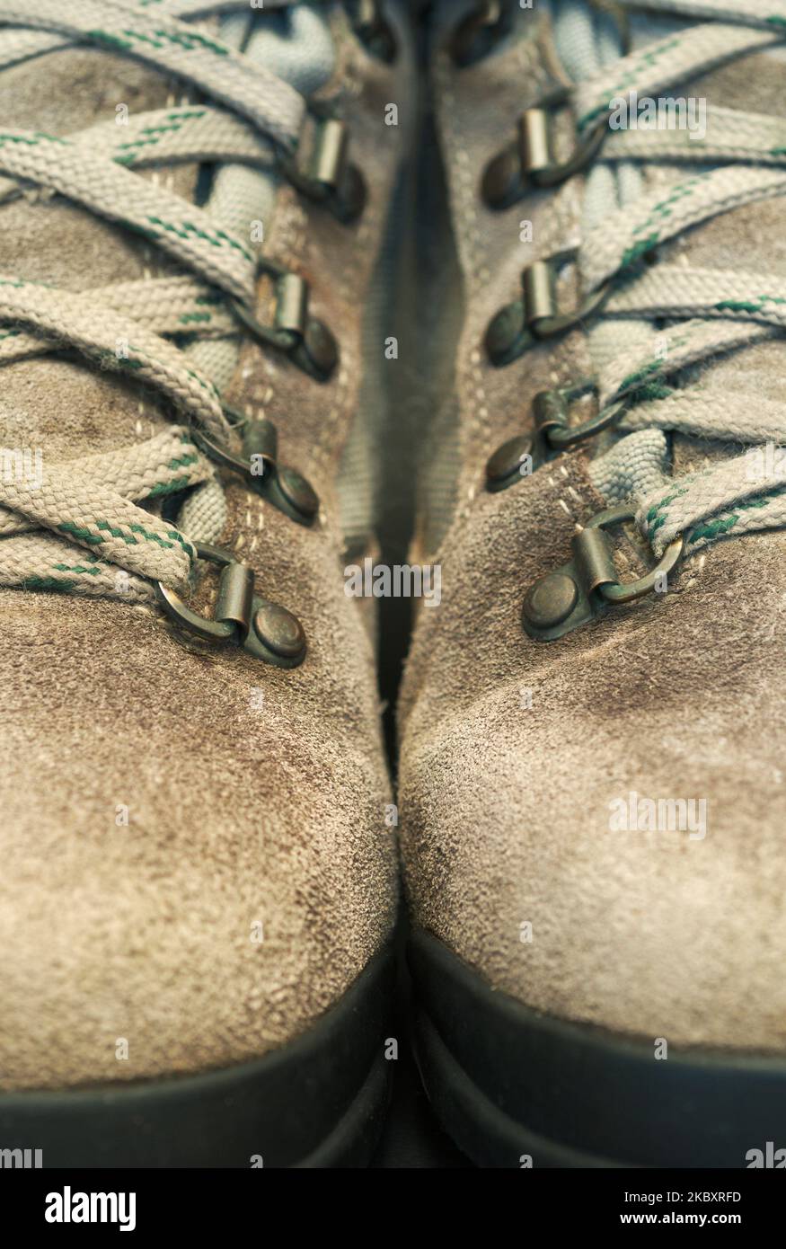 hiking boots close up Stock Photo - Alamy