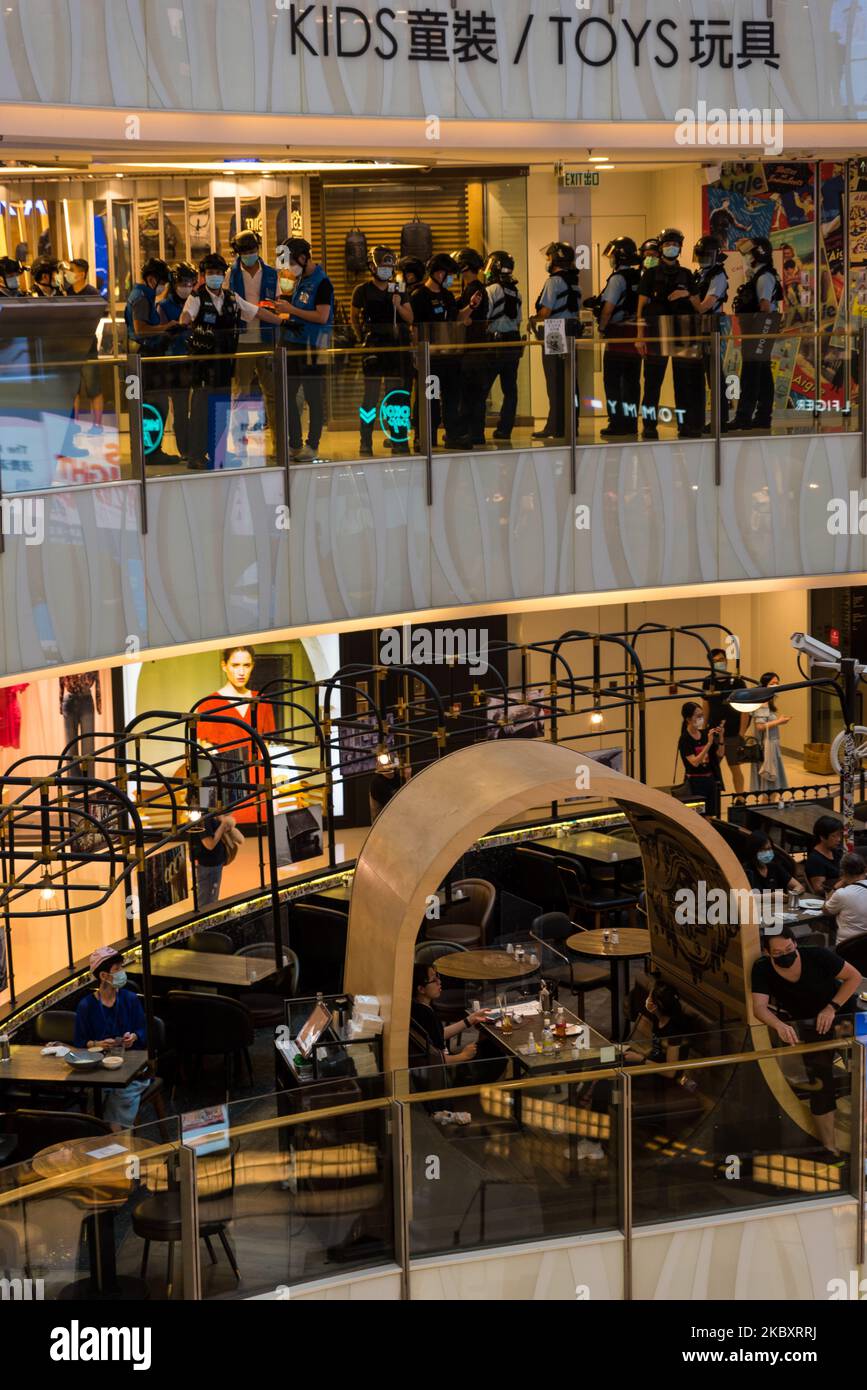 In a surreal scene, last seen several months ago, people are dining in ...