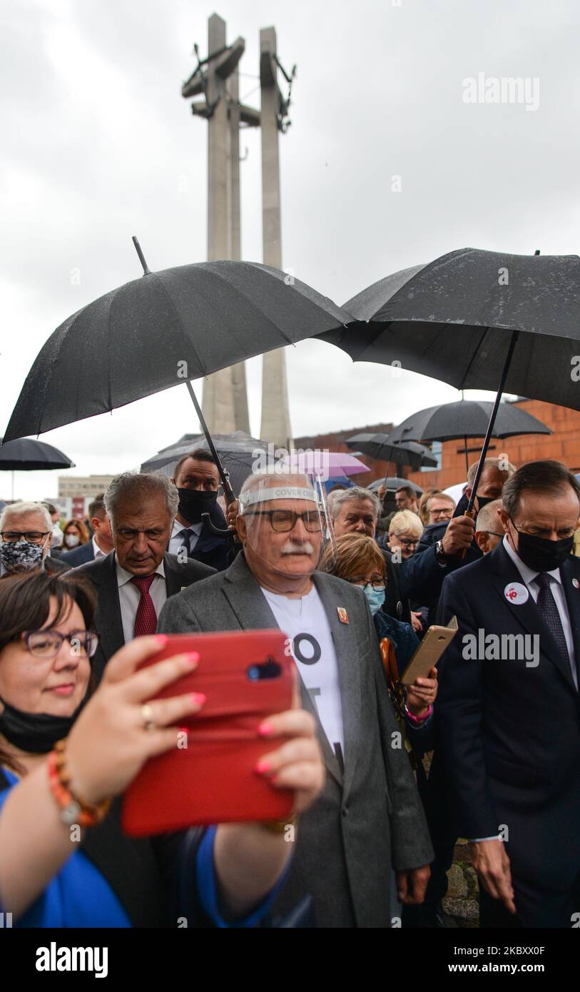 Lech Walesa, co-founder and former head of Solidarity (Solidarnosc ...