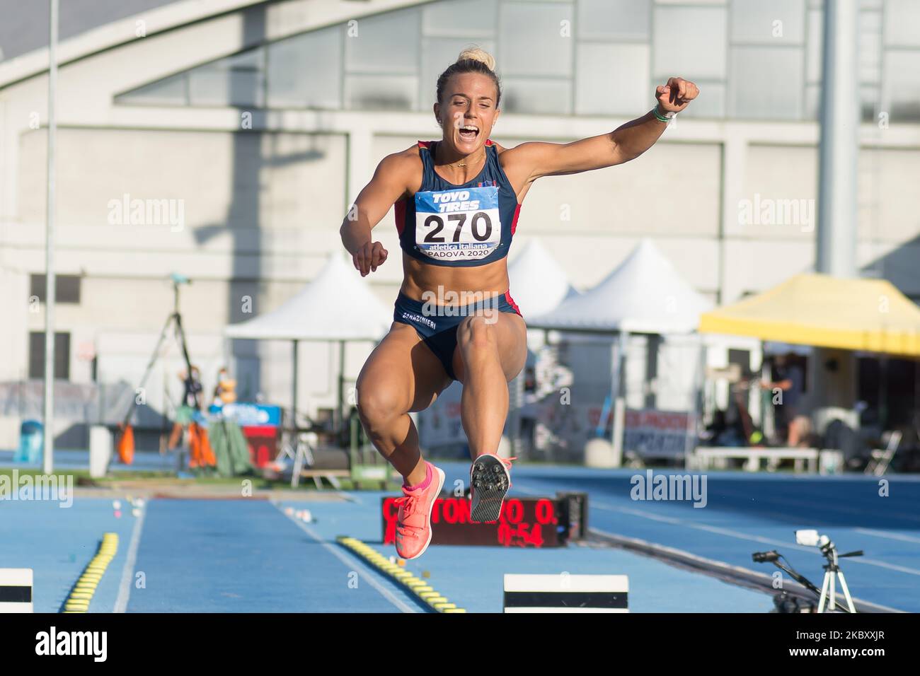 Ottavia Cestonaro competes in the Women's Triple Jump during the ...