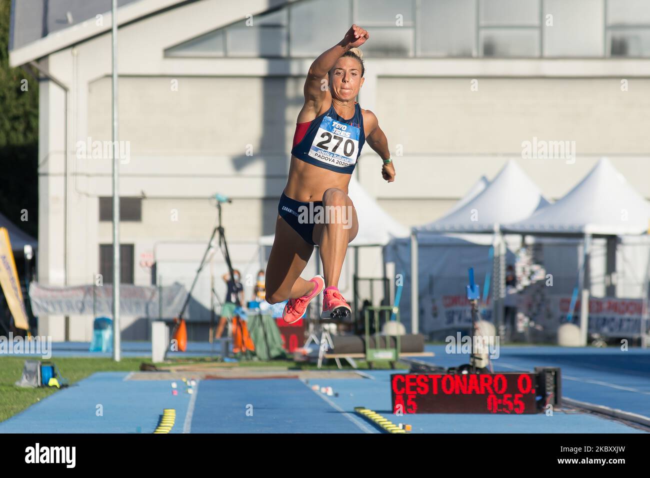 Ottavia Cestonaro competes in the Women's Triple Jump during the ...