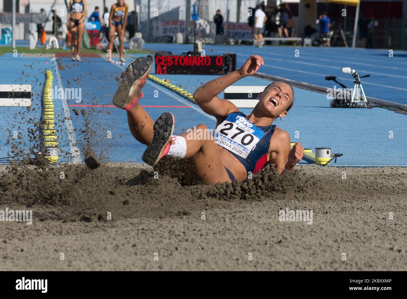 Ottavia Cestonaro competes in the Women's Triple Jump during the ...