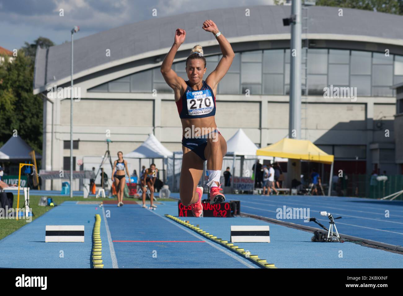 Ottavia Cestonaro competes in the Women's Triple Jump during the ...