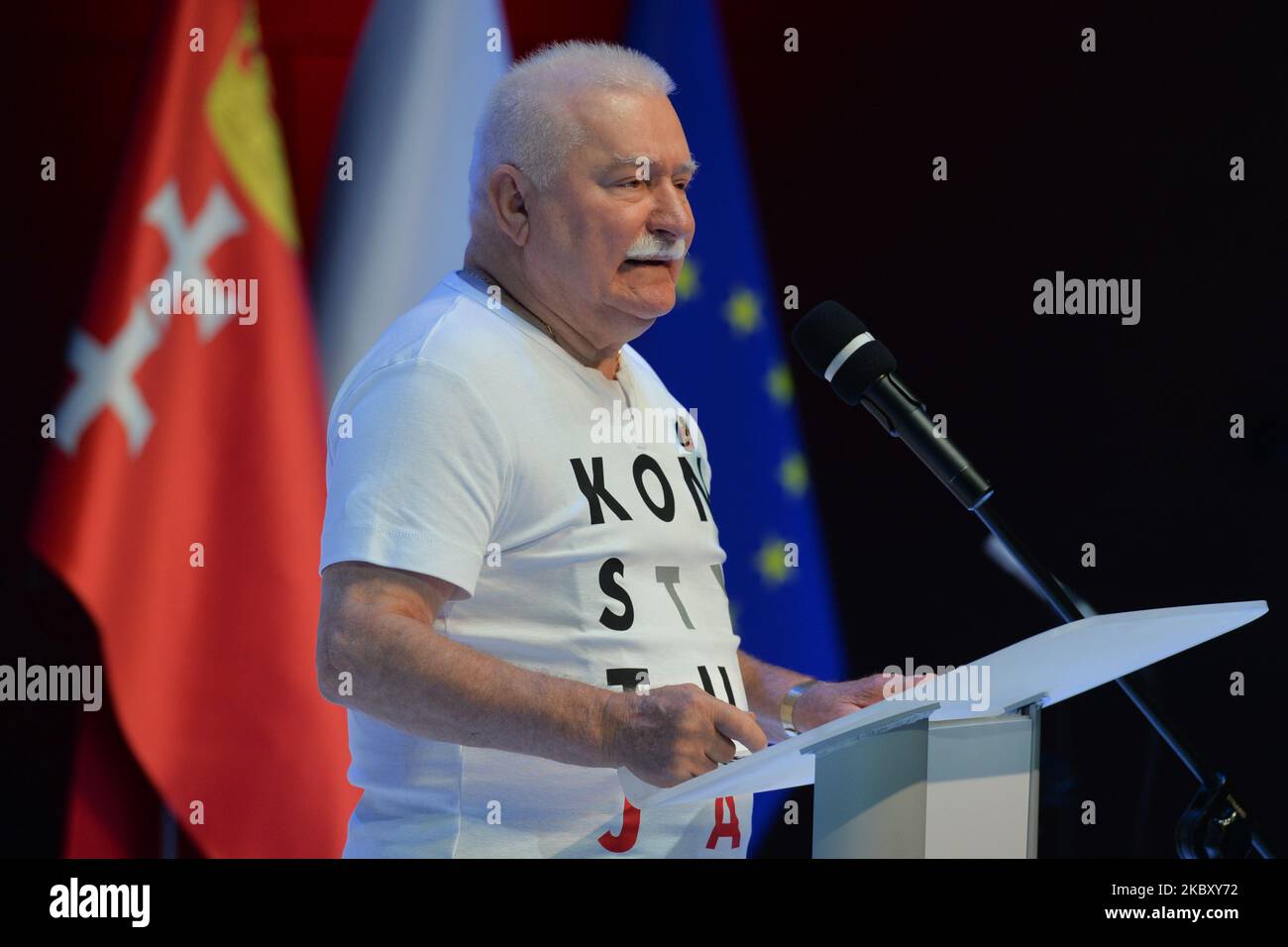 Lech Walesa, co-founder and former head of Solidarity (Solidarnosc ...