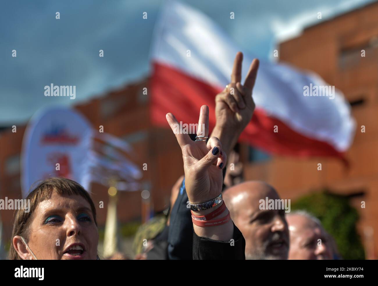 Representatives of Solidarity trade unions from all over poland seen ...