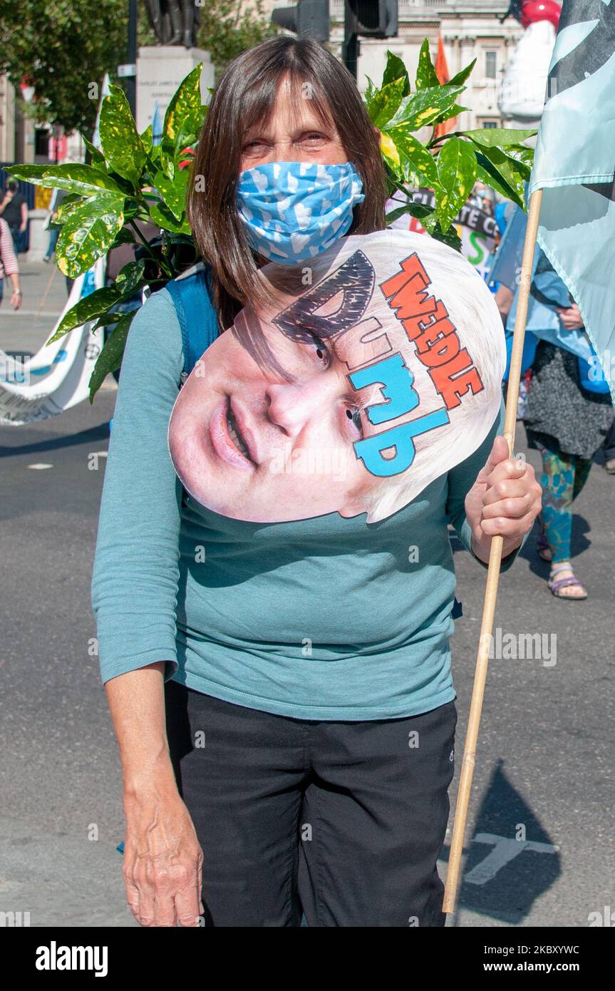 Activists from Extinction Rebellion gather at London's Trafalgar Square ...