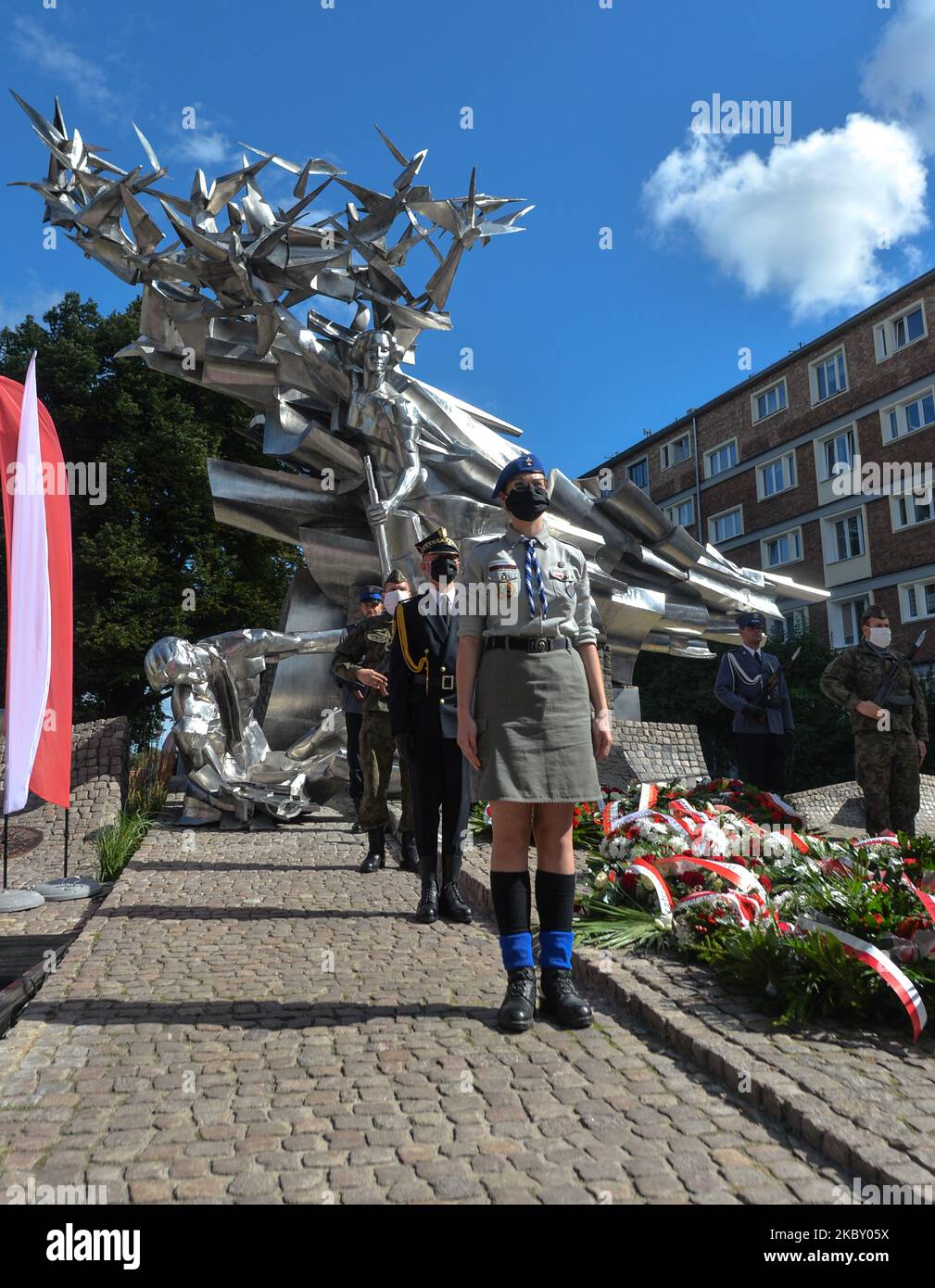 Representatives of Gdansk scoots, Polish amy, Police and Police ...