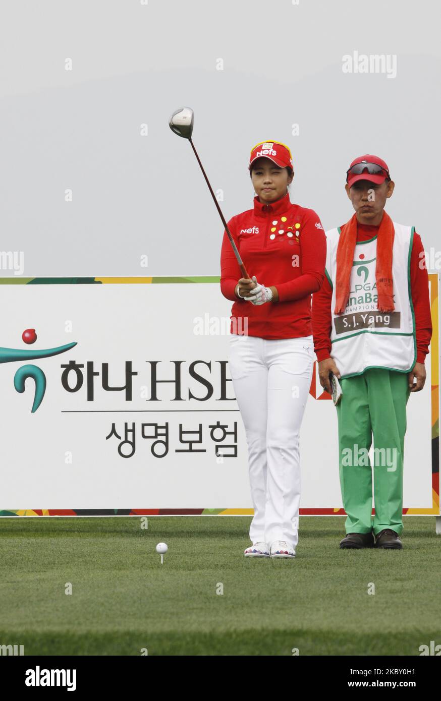 YANG, Soo-Jin of South Korea, play shes tee shot on the 6th hole during ...