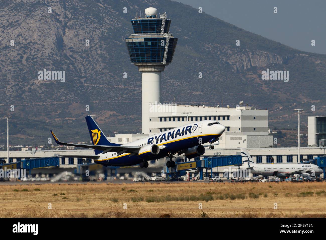 Ryanair Low Cost Carrier, Boeing 737-800 aircraft as seen taxiing ...