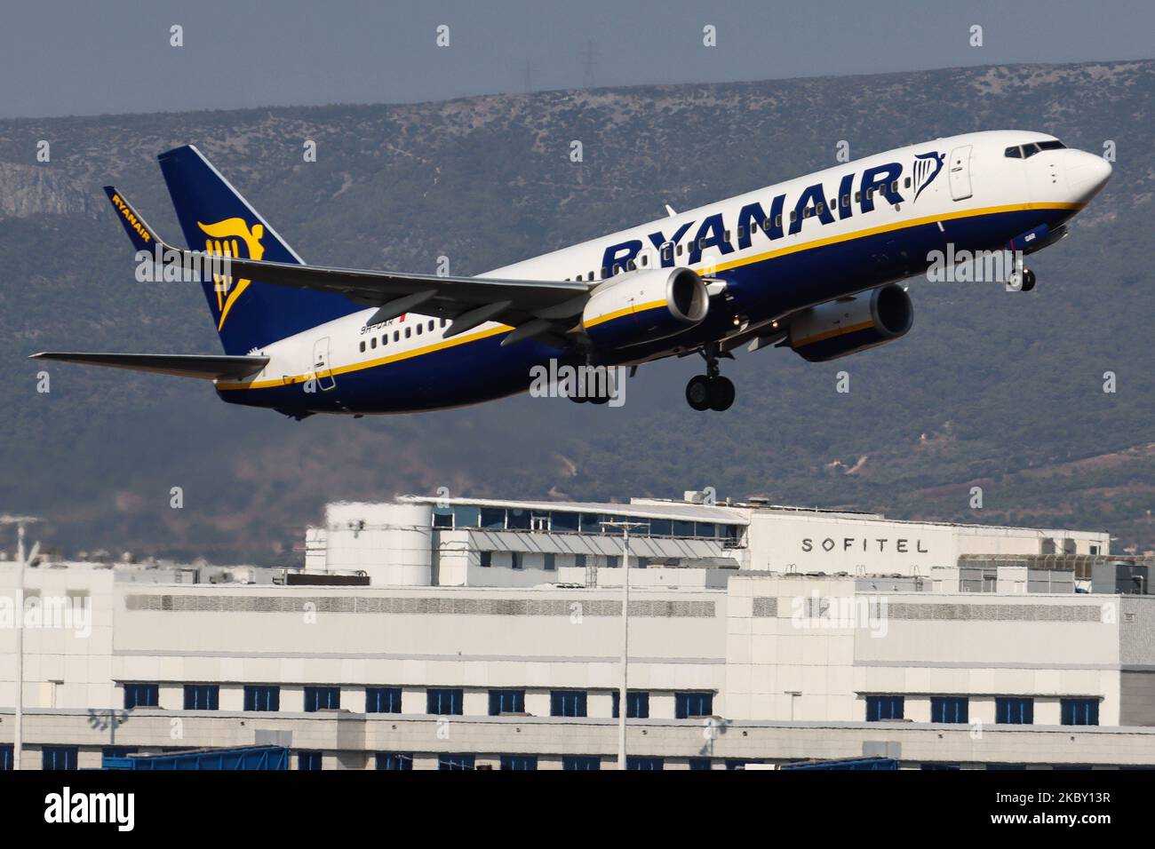 Ryanair Low Cost Carrier, Boeing 737-800 aircraft as seen taxiing ...
