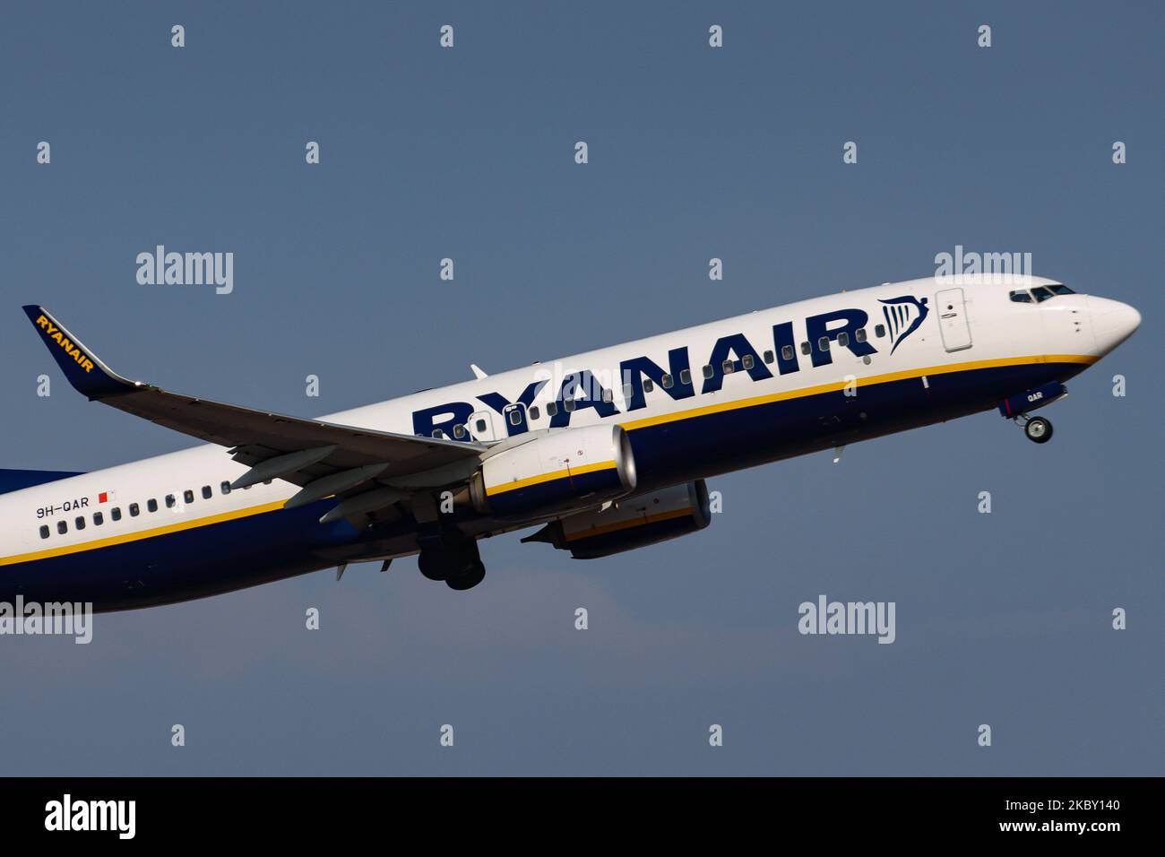 Ryanair Low Cost Carrier, Boeing 737-800 aircraft as seen taxiing ...