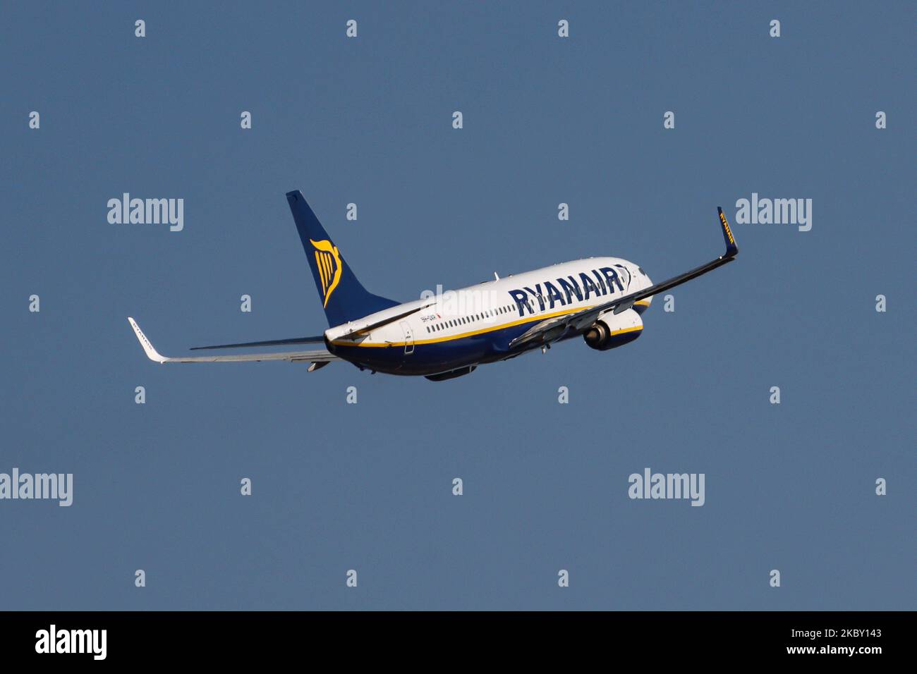 Ryanair Low Cost Carrier, Boeing 737-800 aircraft as seen taxiing ...