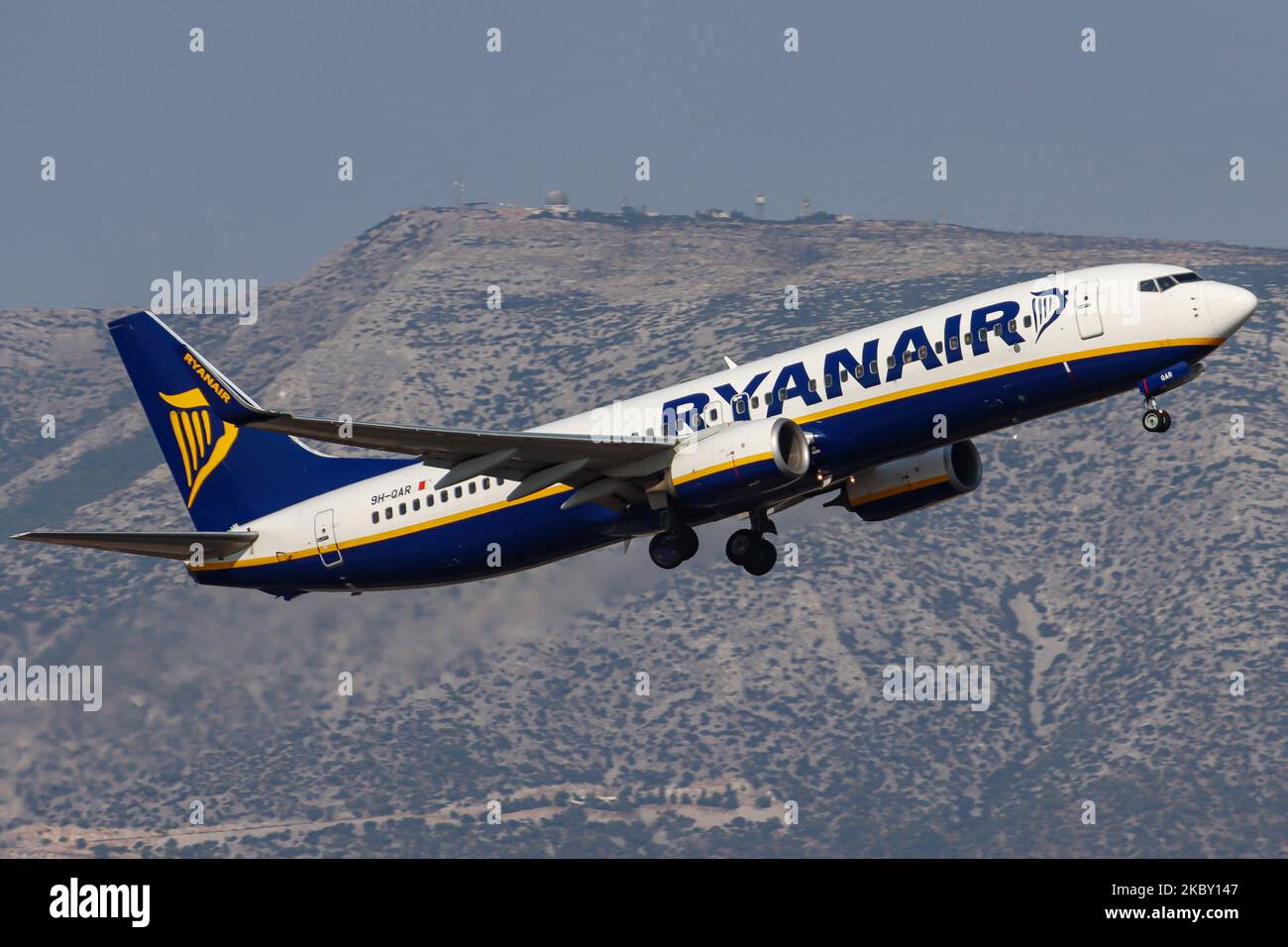 Ryanair Low Cost Carrier, Boeing 737-800 aircraft as seen taxiing ...