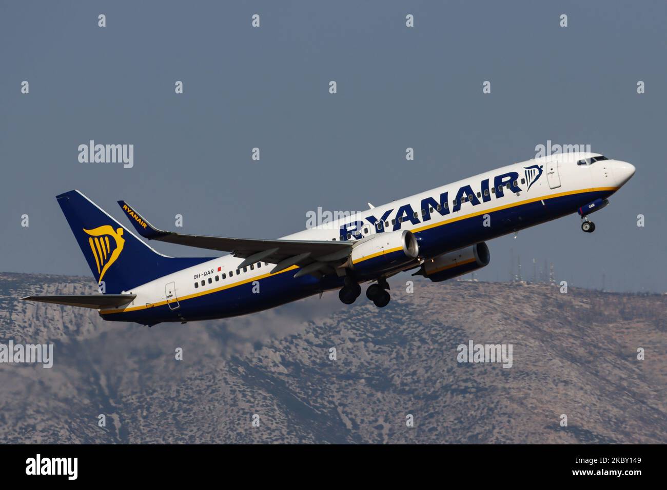 Ryanair Low Cost Carrier, Boeing 737-800 aircraft as seen taxiing ...