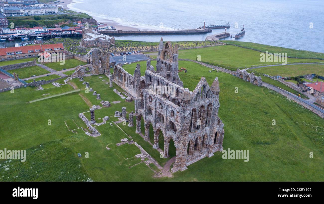 Whitby drone aerial hi-res stock photography and images - Alamy