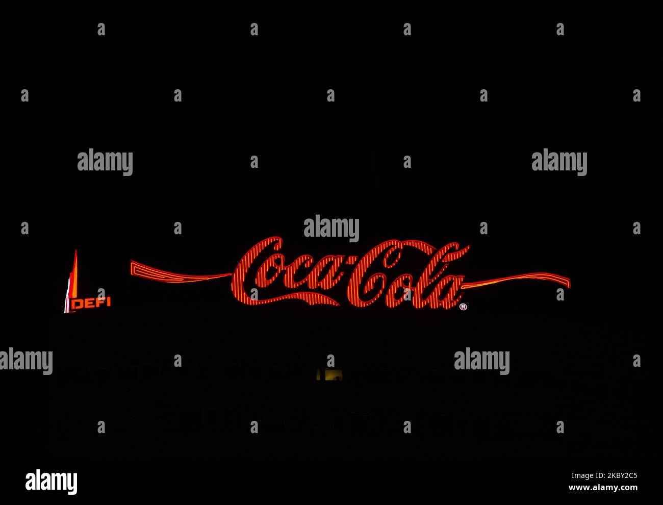 Coca cola logo neon hi-res stock photography and images - Alamy