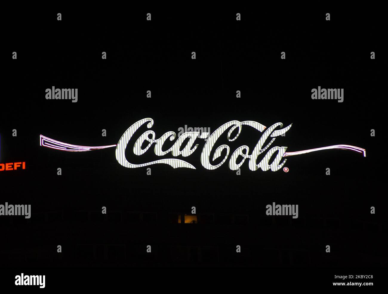 Coca cola logo neon hi-res stock photography and images - Alamy