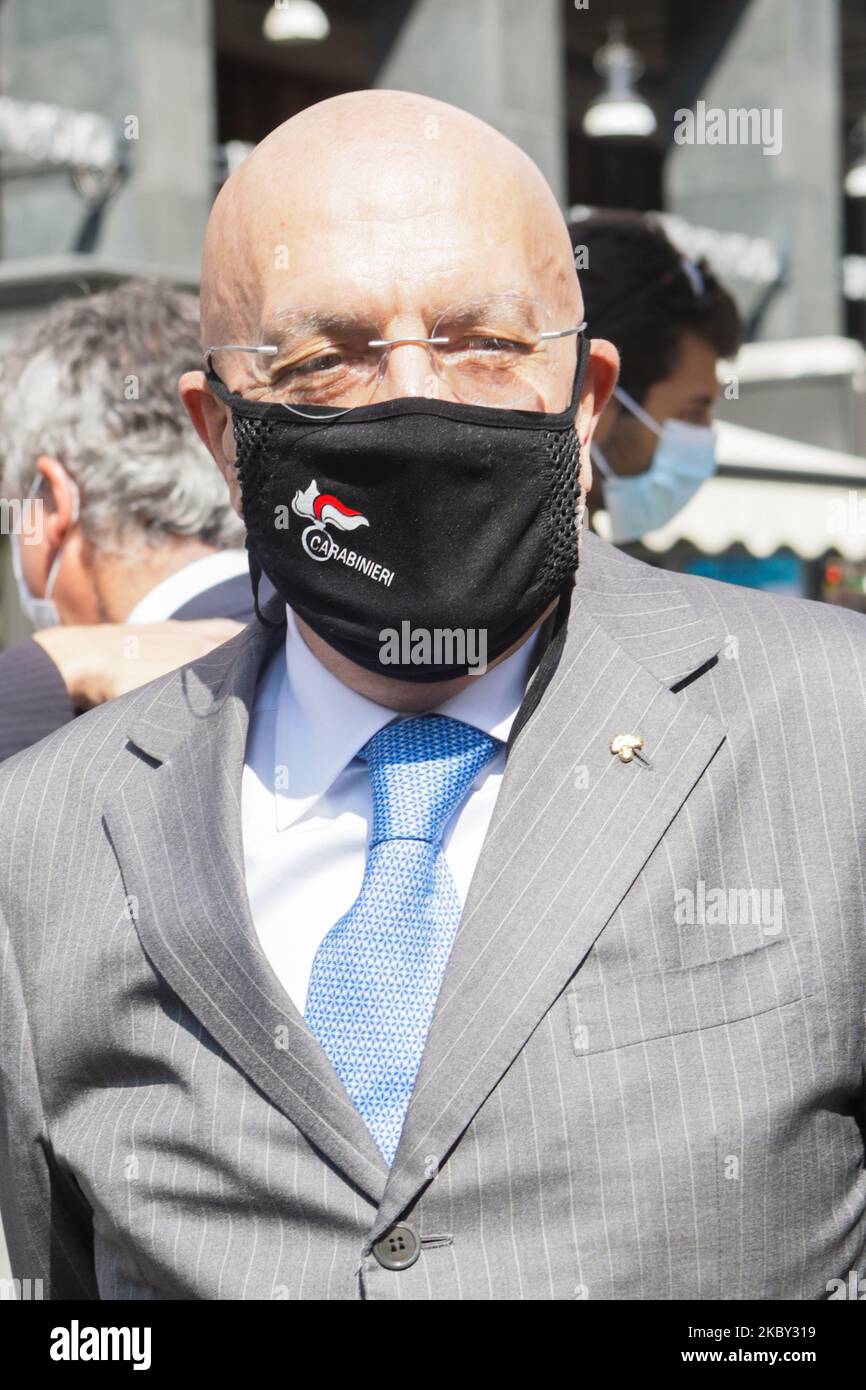 Former Mayor of Milan Gabriele Albertini at the commemoration for the ...