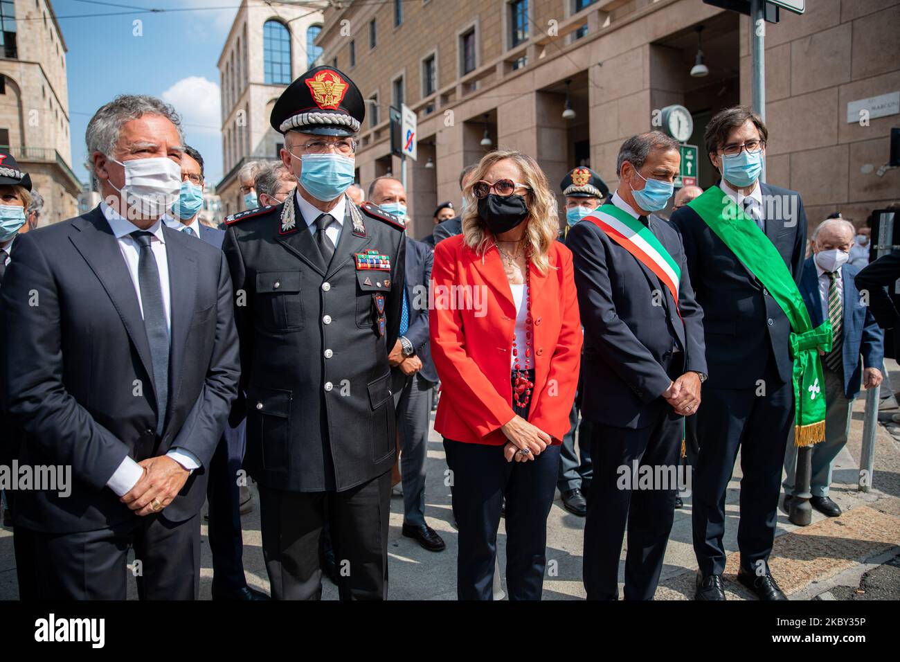Nando Dalla Chiesa and Giuseppe Sala attend commemoration for the 38th ...