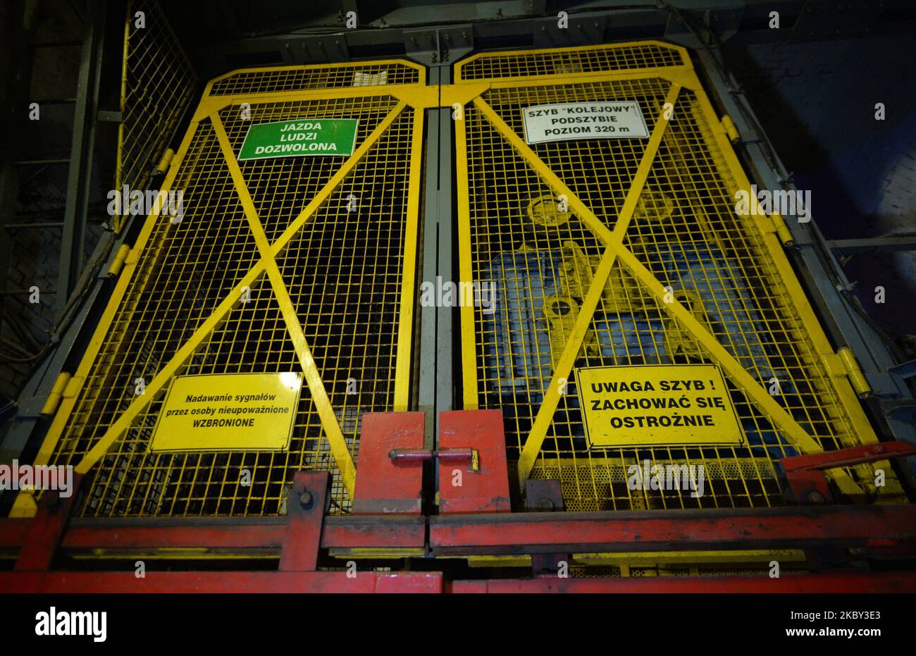 An elevator shaft located 320 meters underground seen during Prime ...