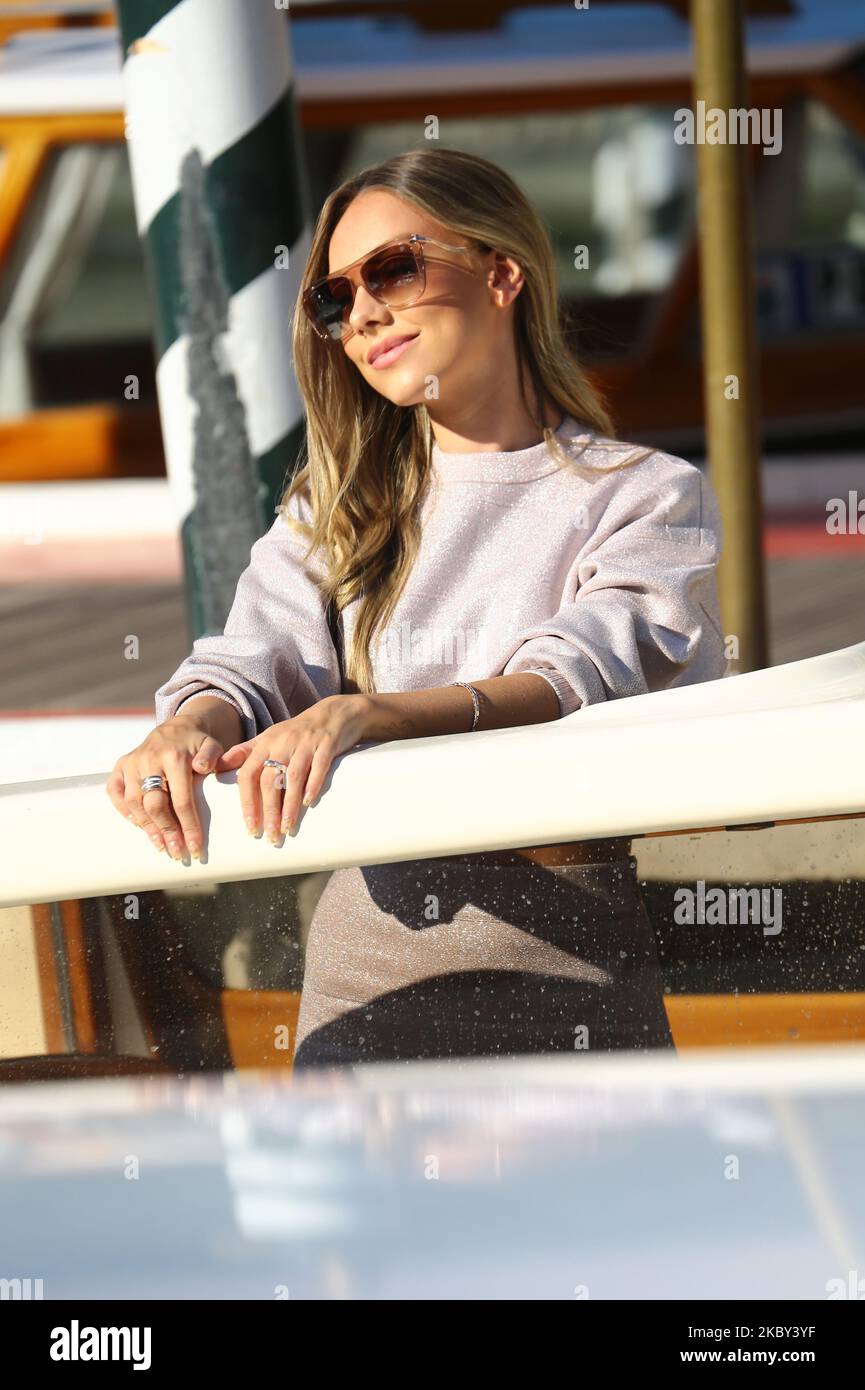 Ester Expósito is seen arriving at the Excelsior during the 77th Venice ...