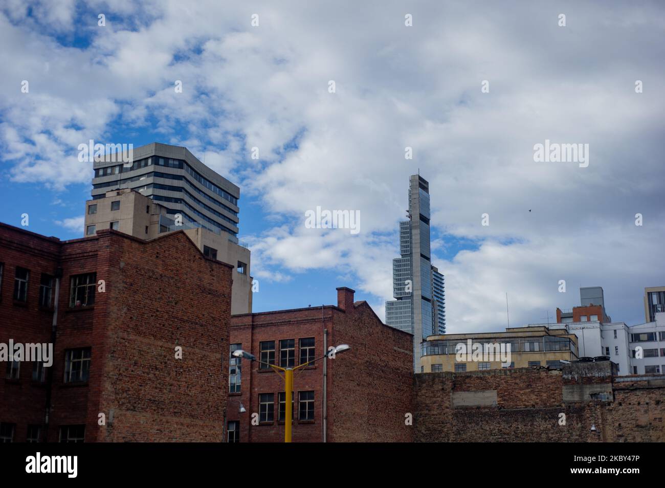 A general view of the BD Bacata, Bogota's tallest building seen from la ...