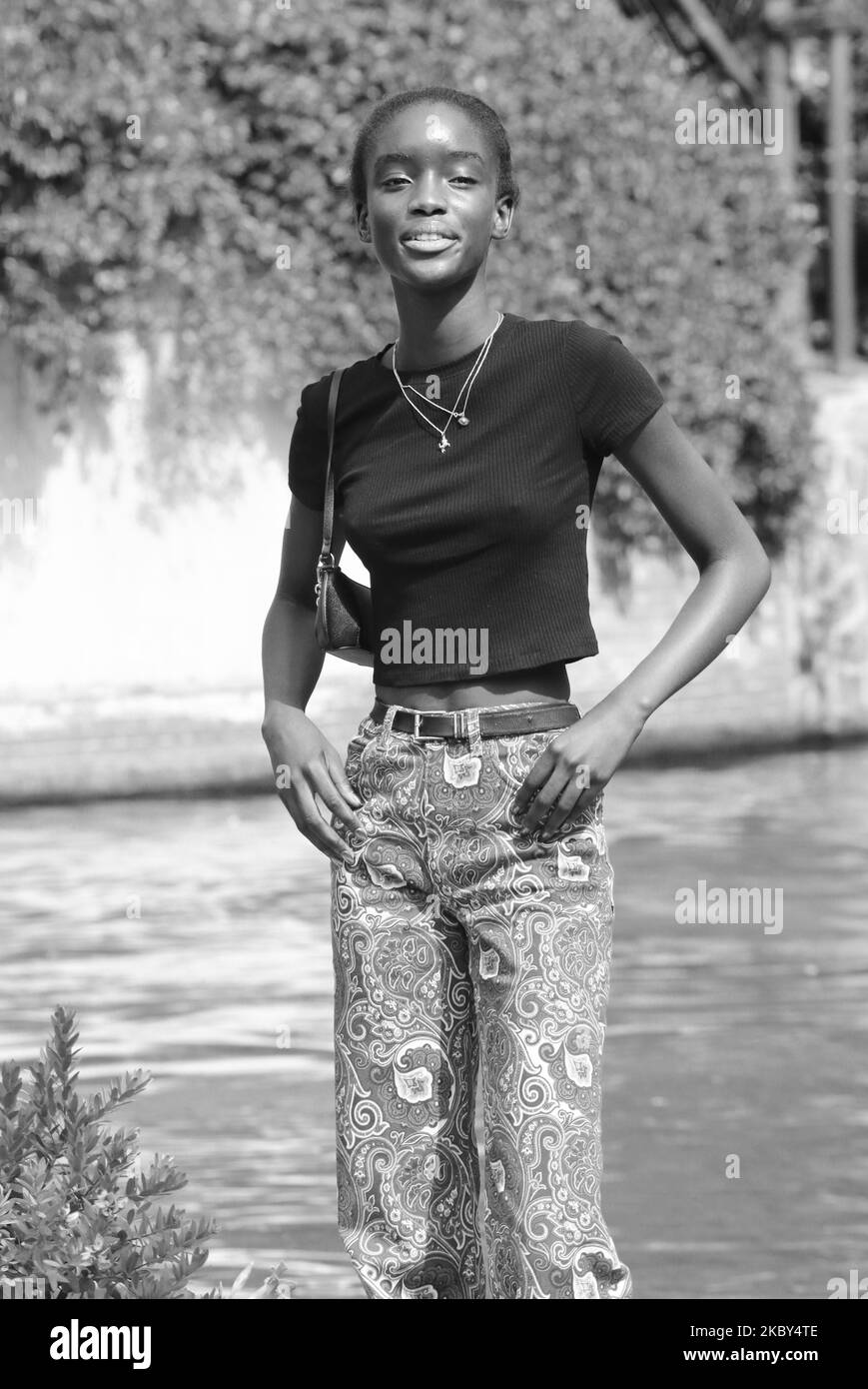 (EDITOR’S NOTE: Image was converted to black and white) Maty Fall Diba ...