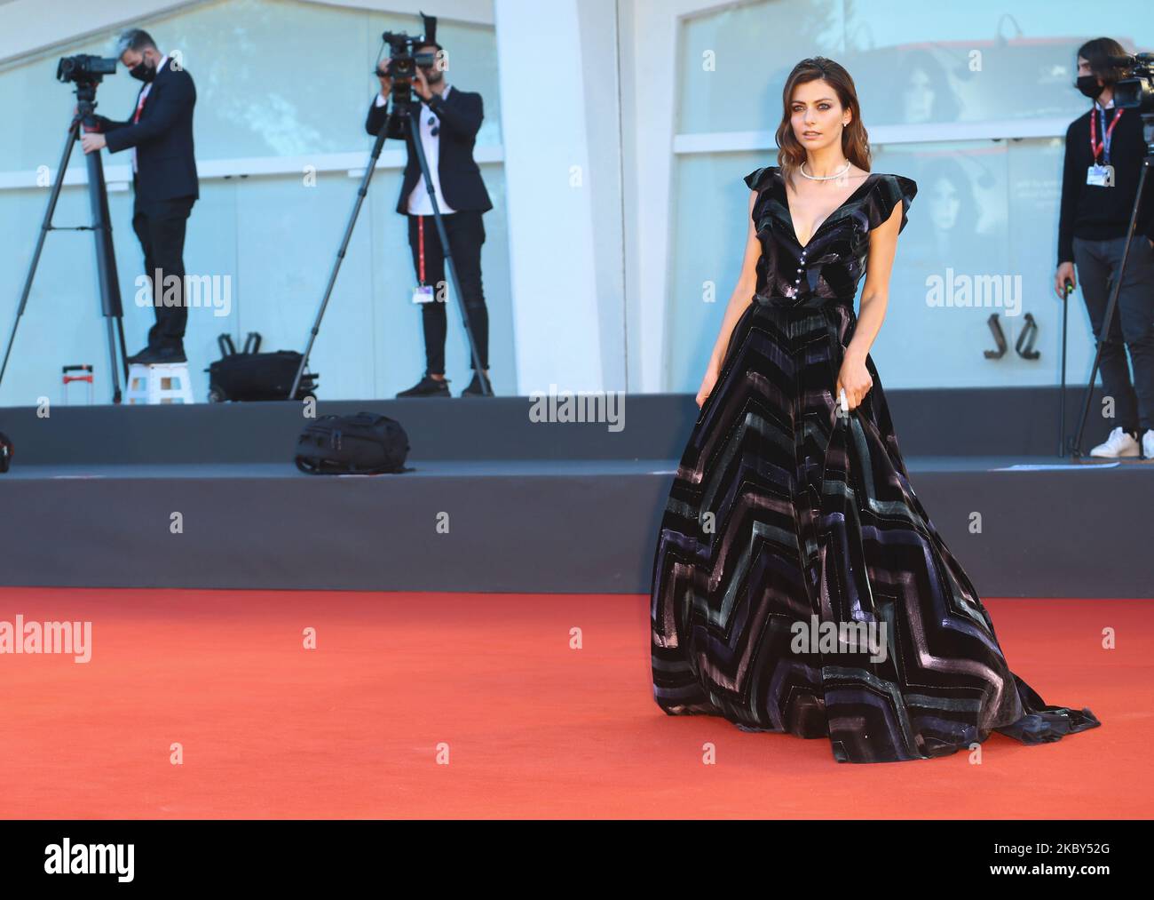 Laura Barth walks the red carpet ahead of the movie "Amants" at the ...