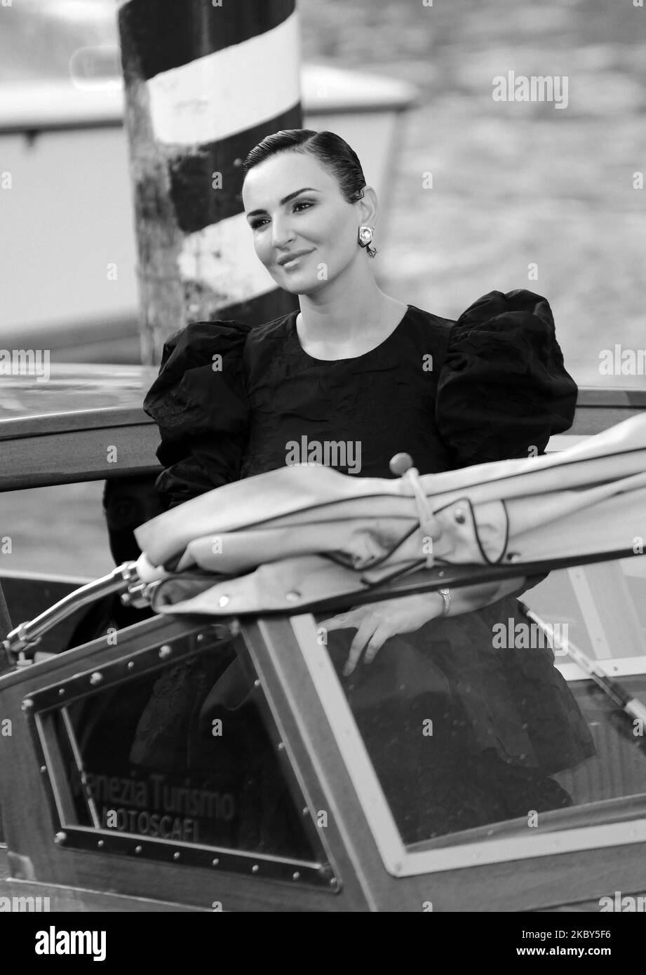 (EDITOR’S NOTE: Image was converted to black and white) Arisa is seen ...