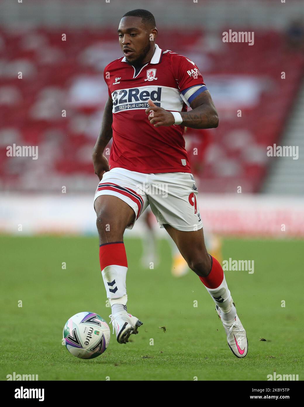 Britt Assombalonga of Middlesbrough during the Carabao Cup match ...