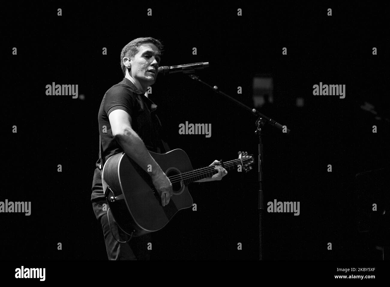(EDITOR'S NOTE: Image was converted to black and white) The singer ...