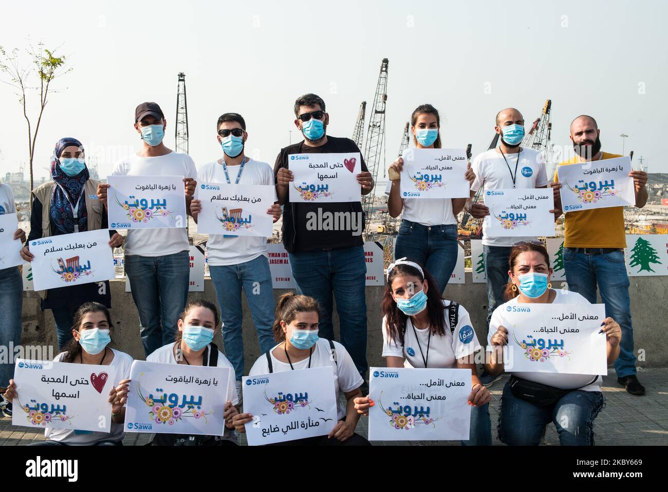 Sawa, a Lebanese NGO participating in the memory gathering one month ...