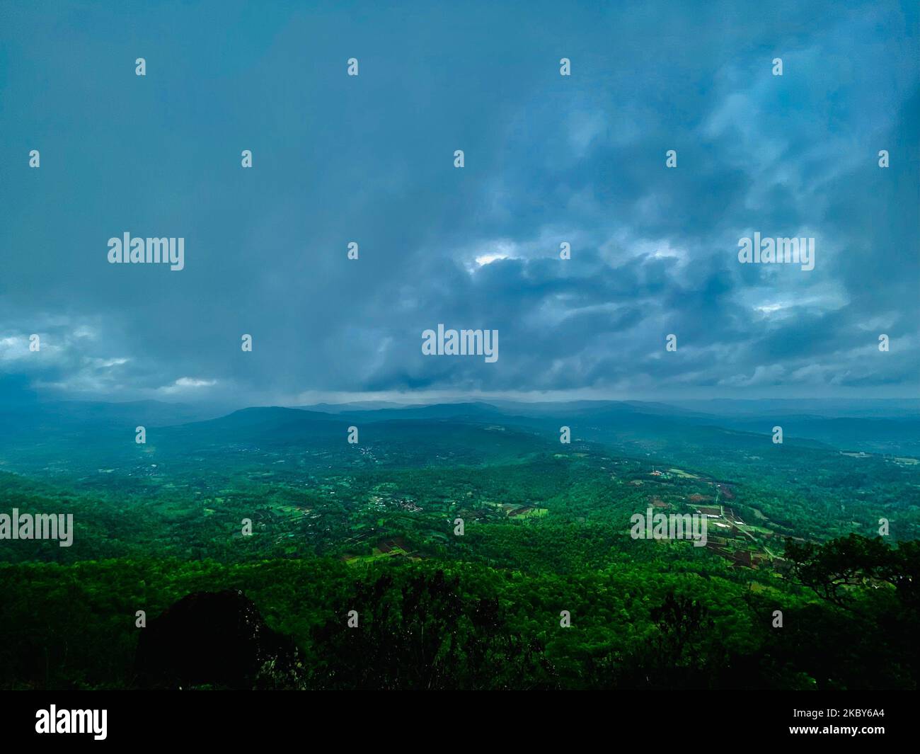 An aerial view of the Saputara Hill Station,Gujarat,India Stock Photo ...