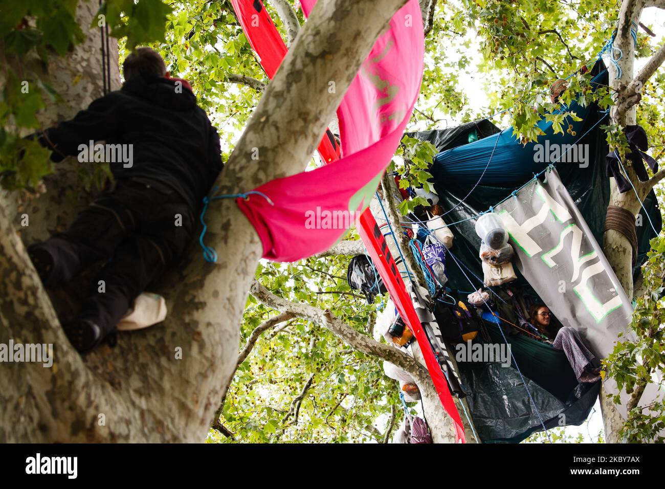 Members of climate change activist movement Extinction Rebellion ...