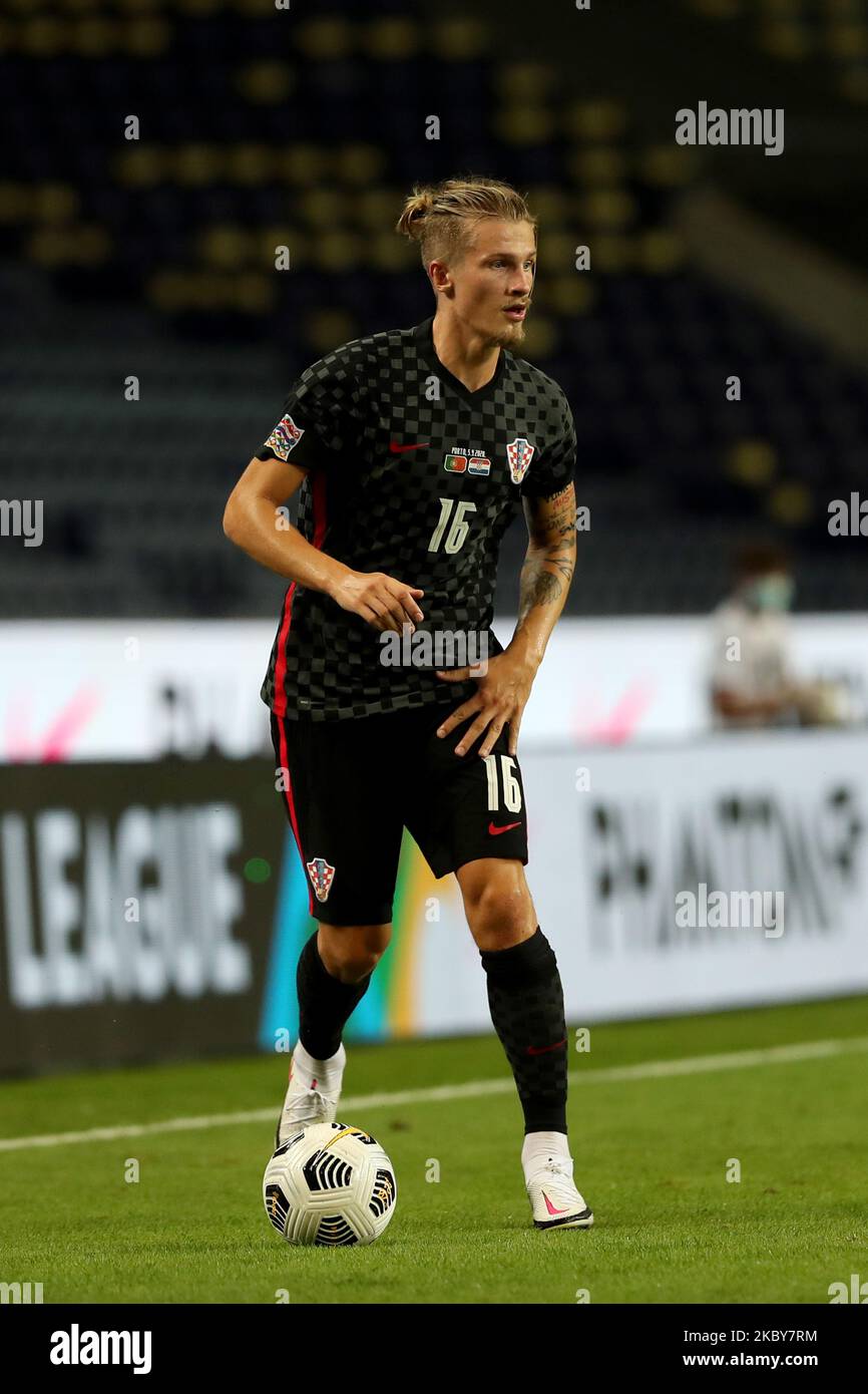 Tin Jedvaj of Croatia in action during the UEFA Nations League group ...