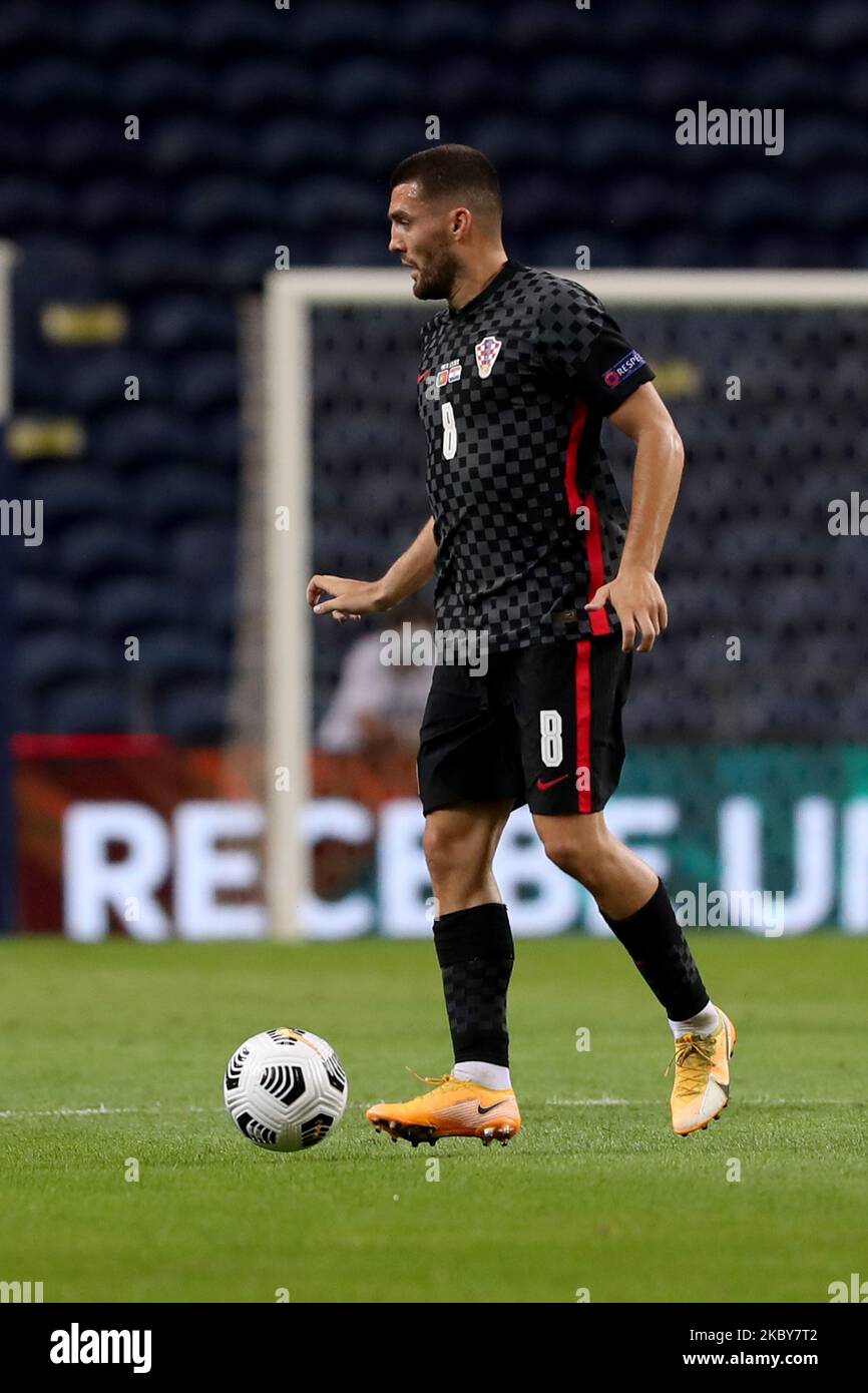 Mateo Kovacic of Croatia in action during the UEFA Nations League group ...