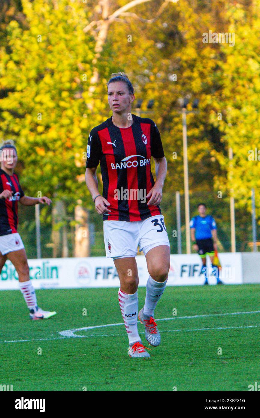 Laura Agard of AC Milan in action during the Women Serie A match ...