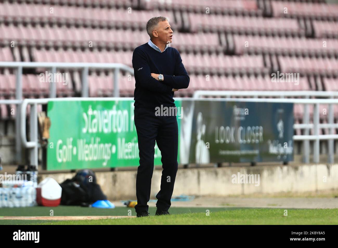 Northampton Town Manager Keith Curle during the Carabao Cup match ...