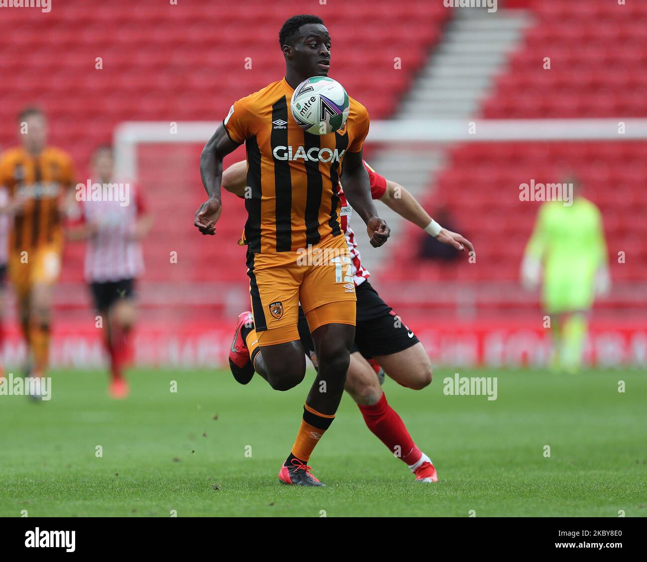 Josh Emmanuel of Hull City in action during the Carabao Cup match ...