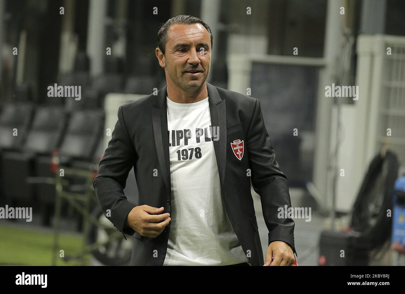 Cristian Brocchi head coach of AC Monza during the pre-season friendly ...