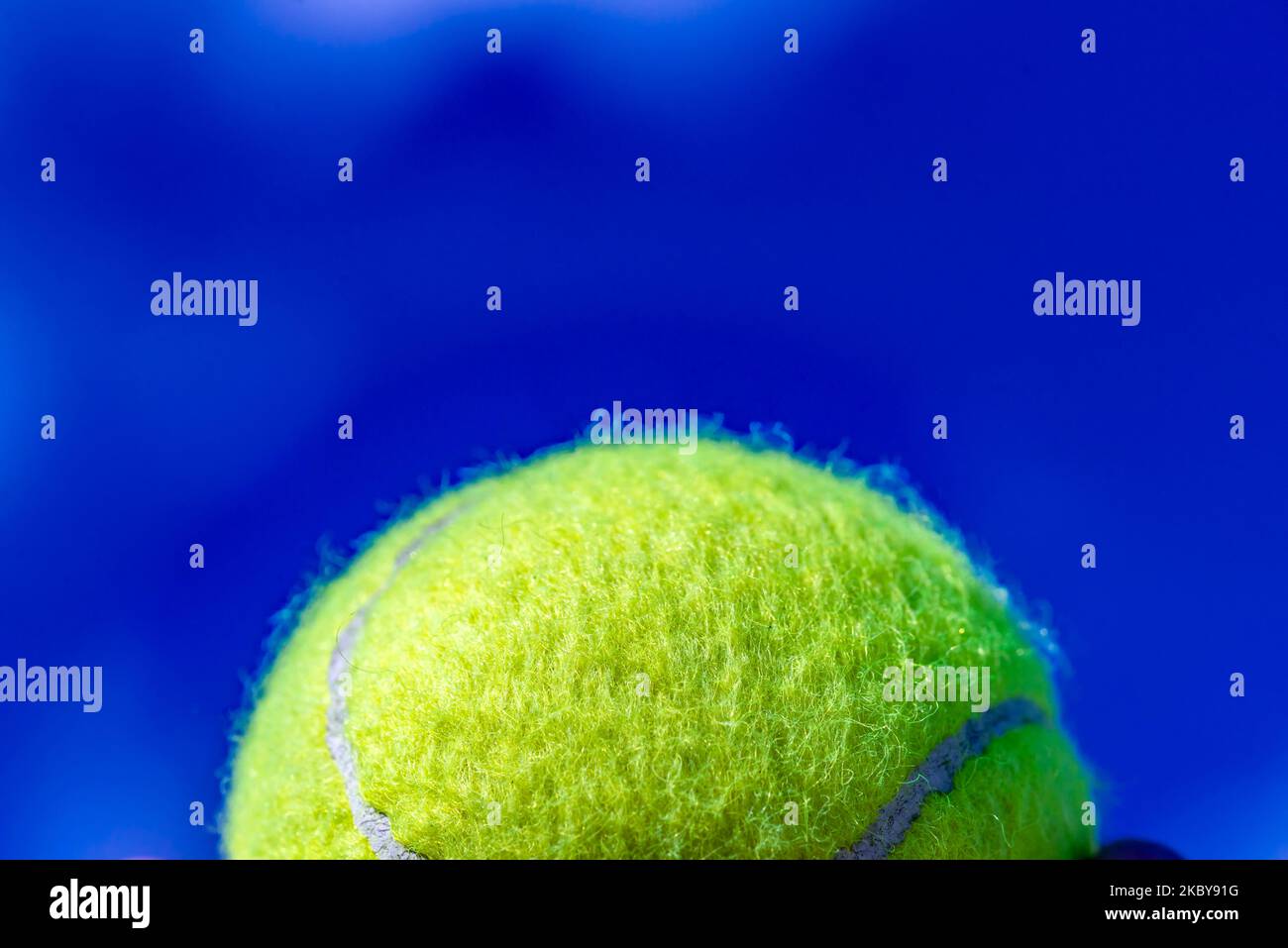 tennis ball on the court Stock Photo - Alamy