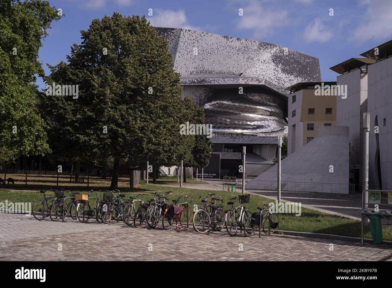 View of the Paris Philharmonic building, it is a 2,400-seat symphonic ...